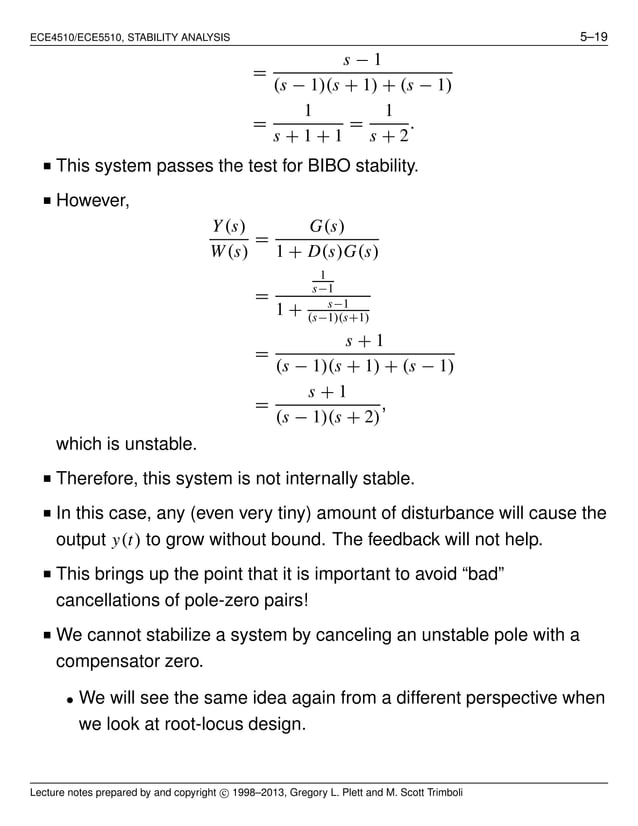 Control Systems - Stability Analysis. | PDF