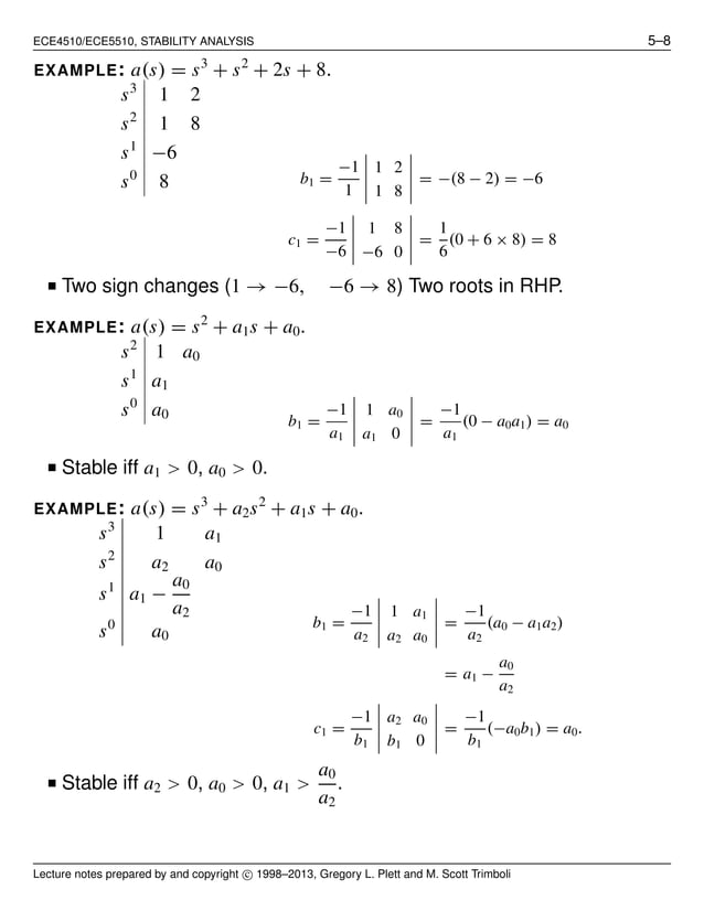Control Systems - Stability Analysis. | PDF