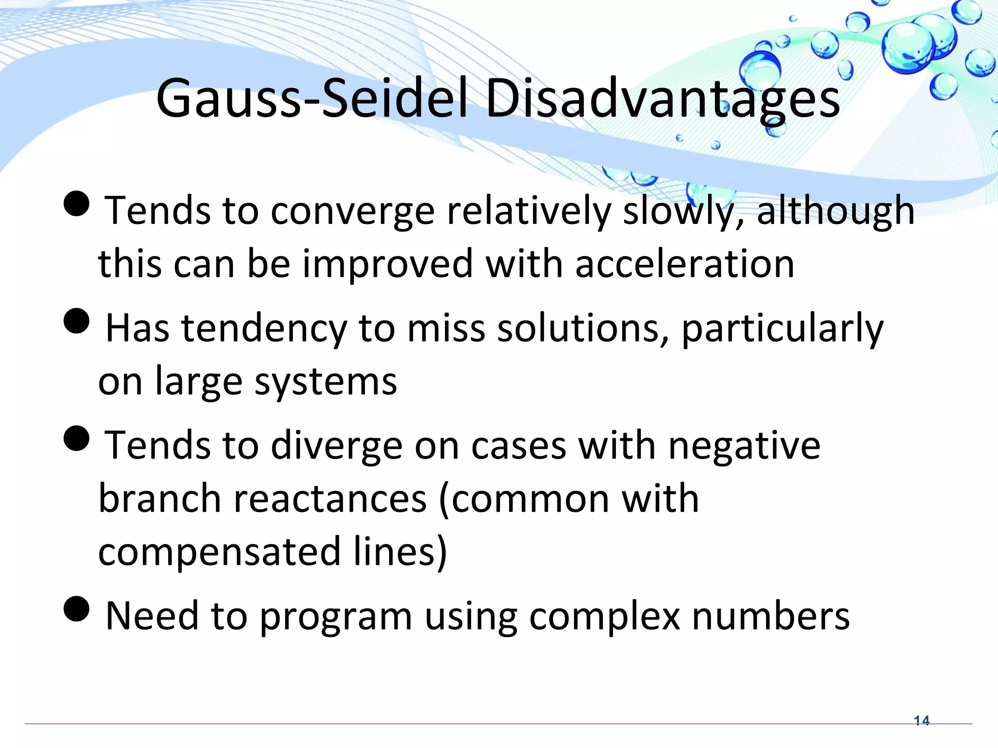 Newton Raphson method for load flow analysis | PPT
