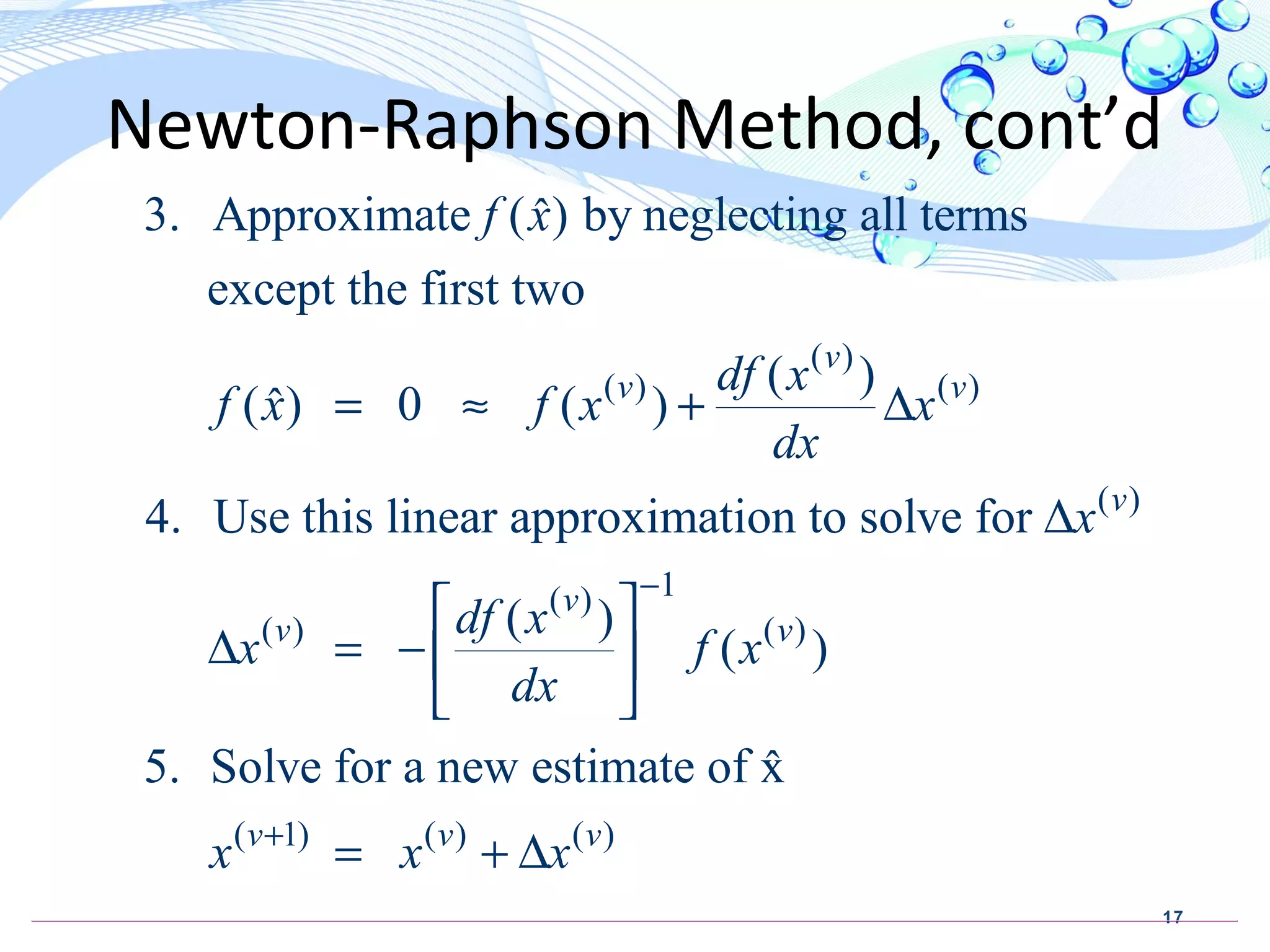 Newton Raphson method for load flow analysis | PPT