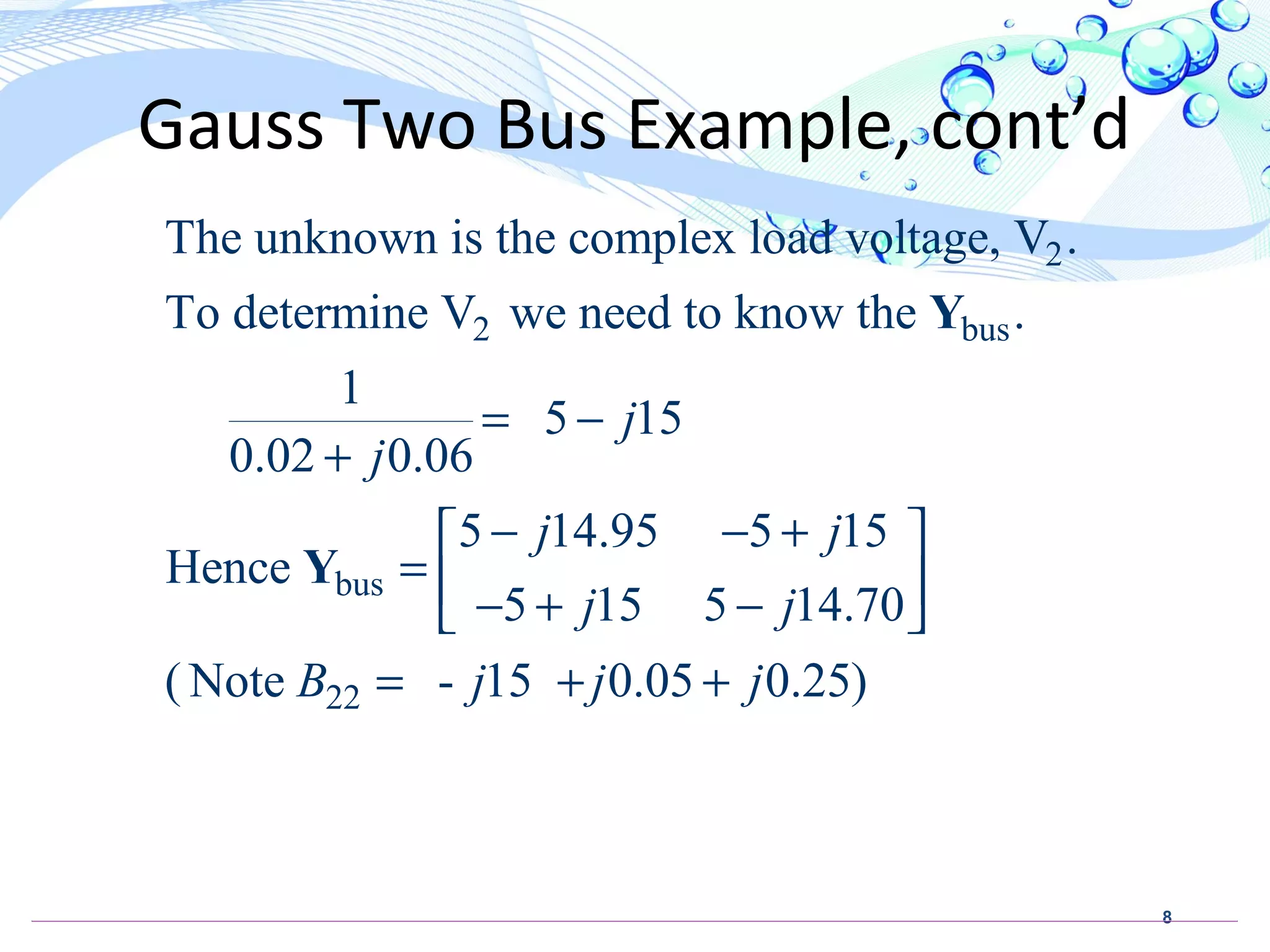 Newton Raphson method for load flow analysis | PPT