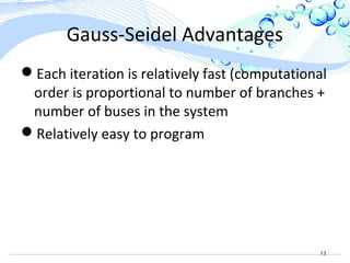 Newton Raphson method for load flow analysis | PPT