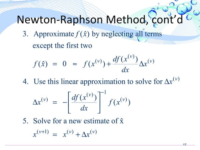 Newton Raphson method for load flow analysis | PPT | Physics | Science