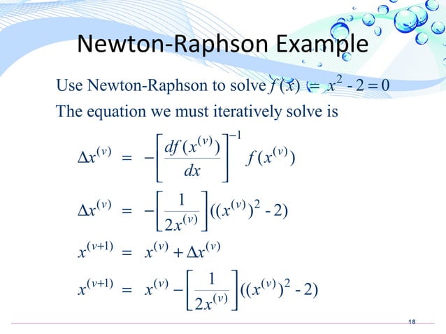 Newton Raphson method for load flow analysis | PPT | Physics | Science