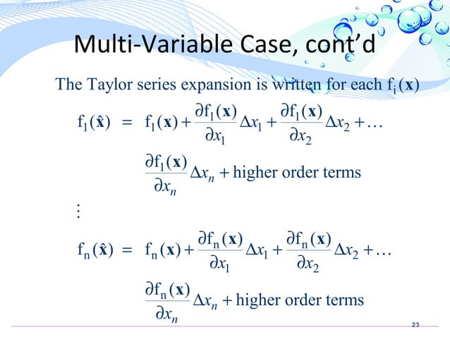 Newton Raphson method for load flow analysis | PPT | Physics | Science