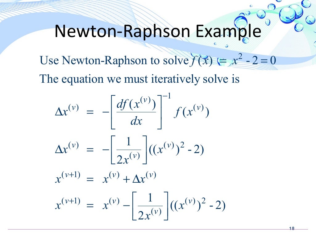 Newton Raphson method for load flow analysis Newton Raphson method for load flow analysis
