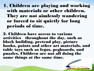 signs of a good kindergarten classroom | PPT