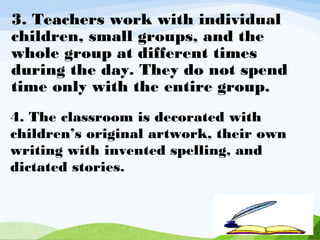 signs of a good kindergarten classroom | PPT