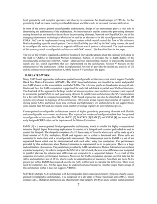 Coarse Grained Hybrid Reconfigurable Architecture with NoC Router for Variable Block Size Motion ...