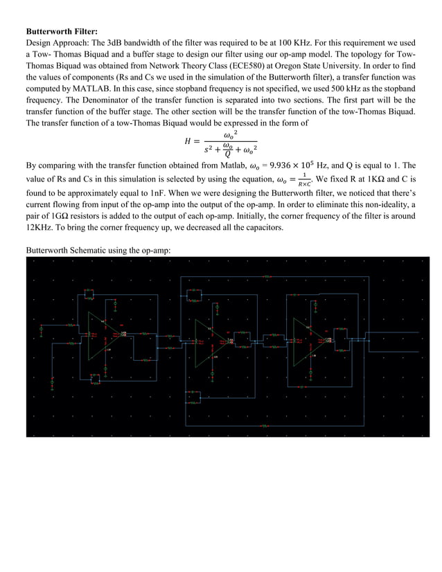 Ece 523 project – fully differential two stage telescopic op amp | PDF ...