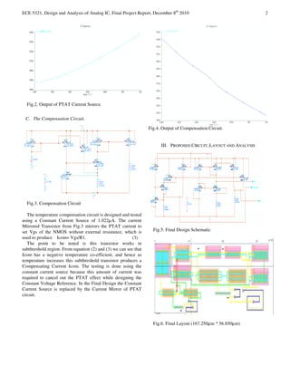 Low Voltage Temperature Sensor Front End Project Report | PDF
