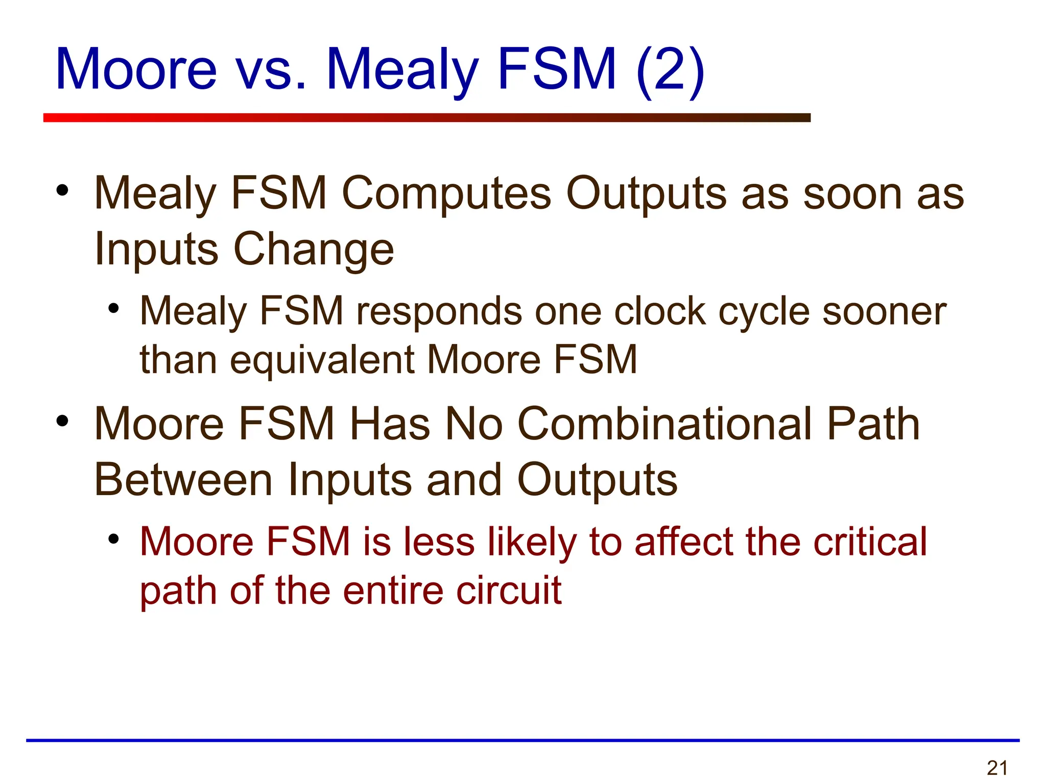 Finite State machine covering all the .ppt