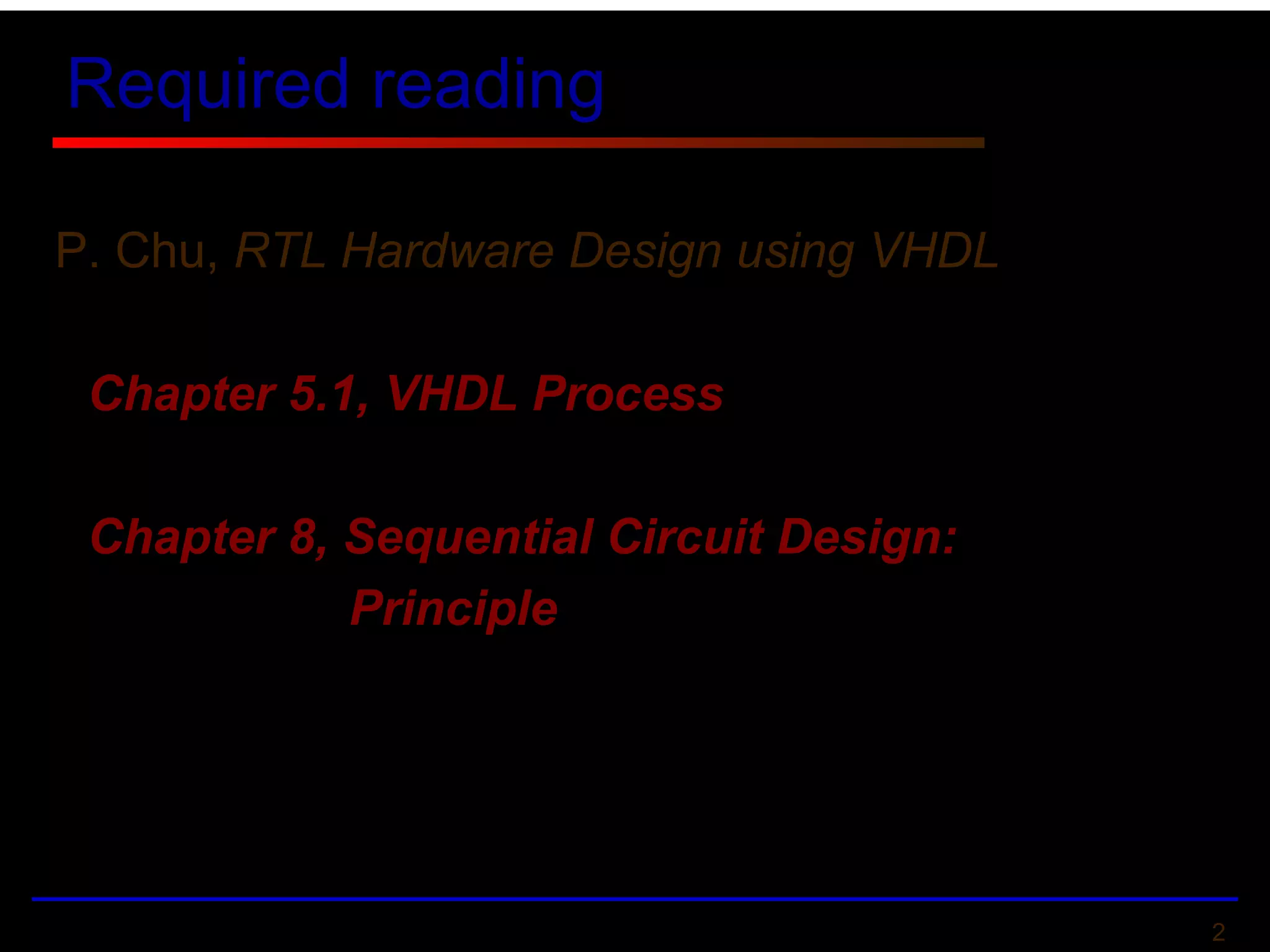 VLSI sequential Logic Design | PPT