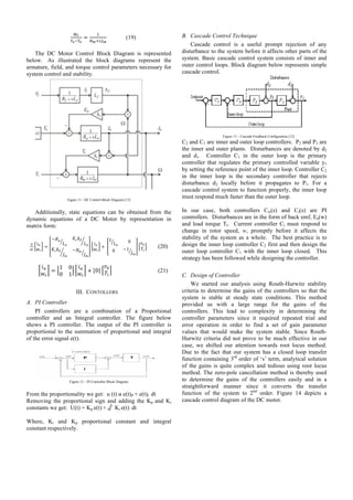 DC Motor Drive System (Cascade Control Strategy) | PDF