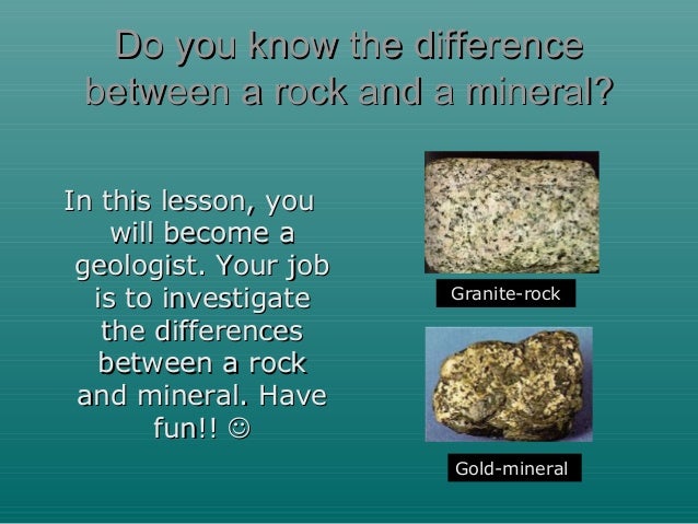 Rocks and Minerals