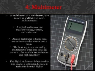 ELECTRONICS AND ELECTRICAL DEVICES | PPT