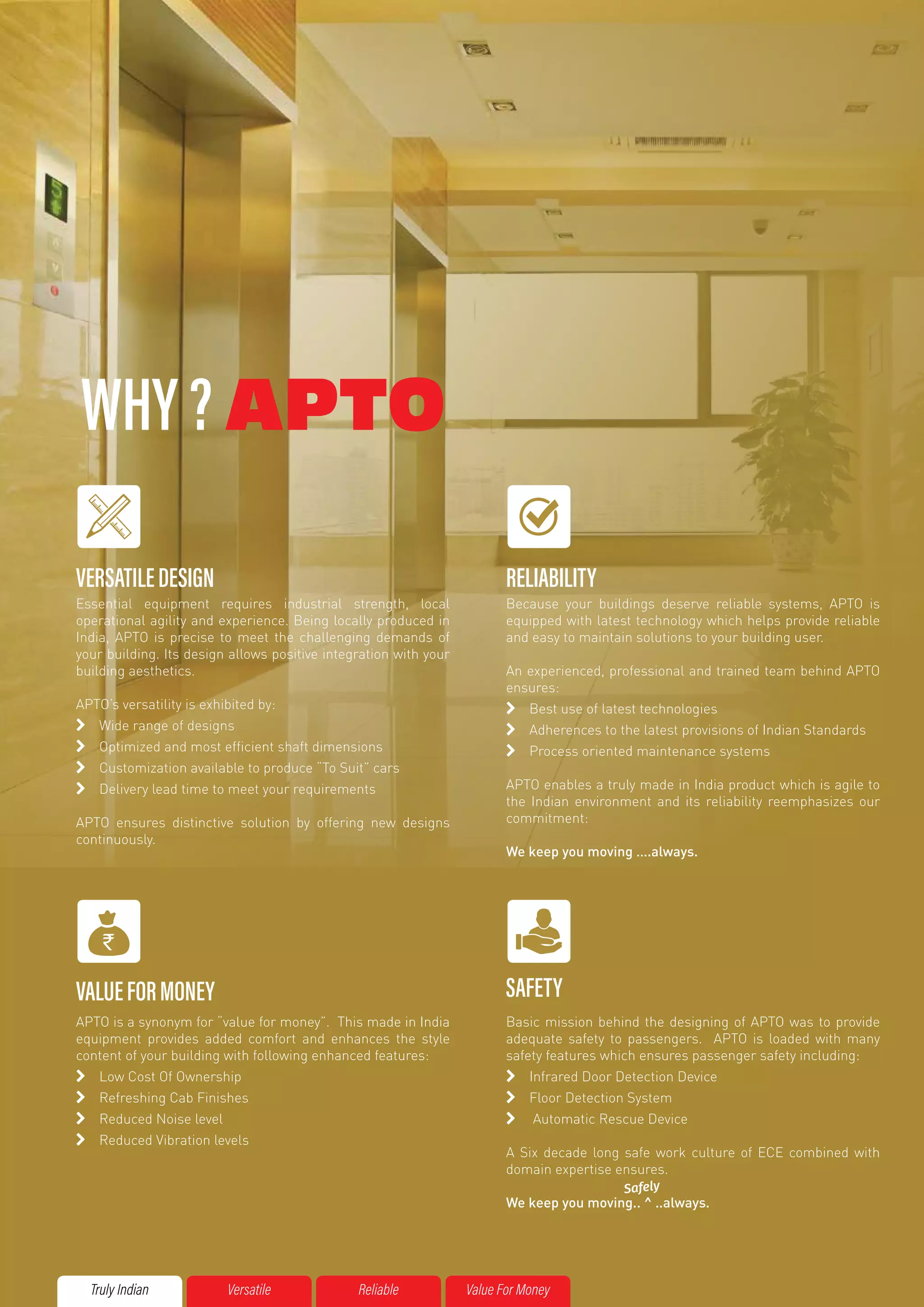 ECE Apto Home Office Hospital Elevators | PDF