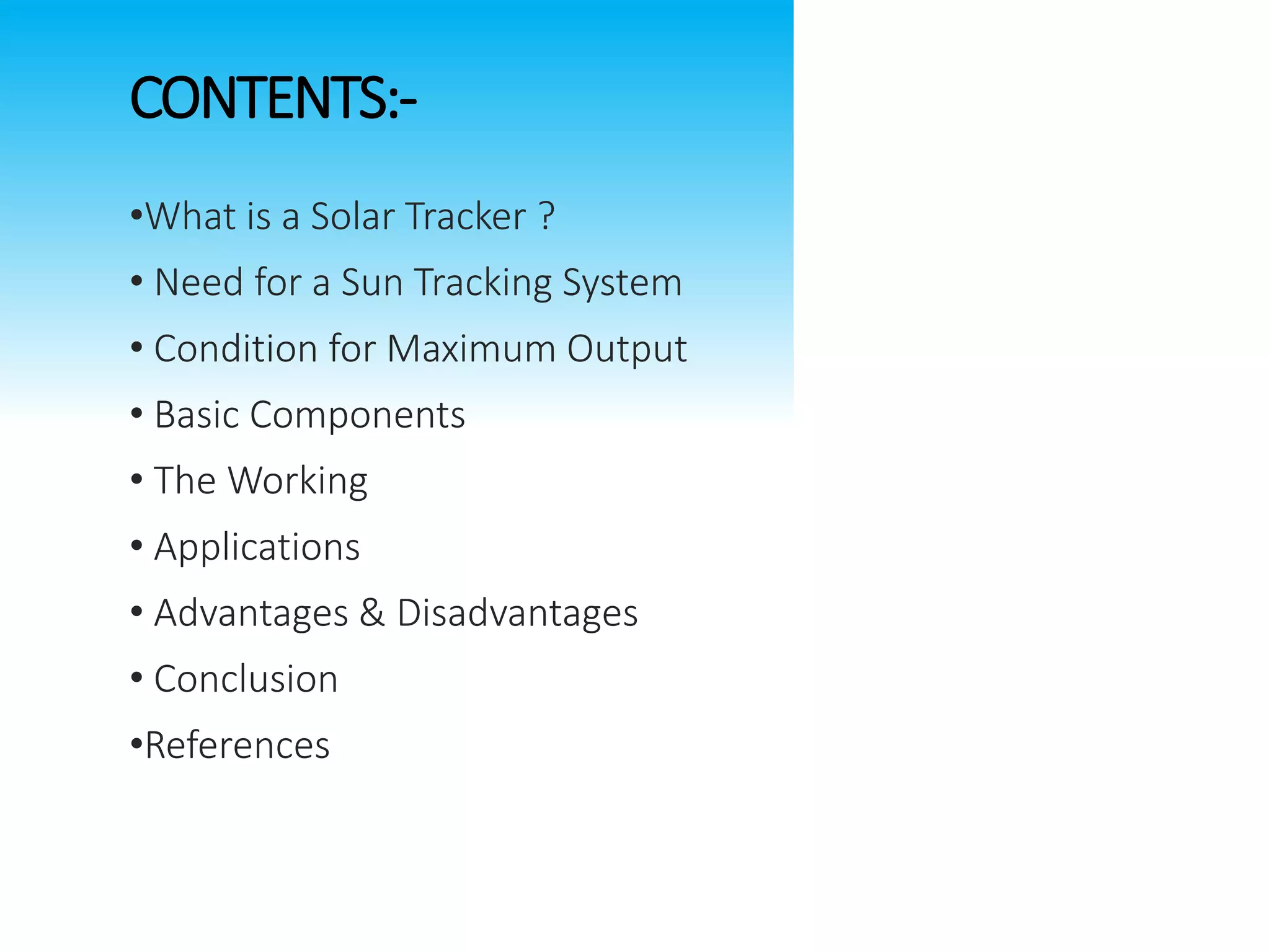 Automatic sun tracking system. ppt | PPTX