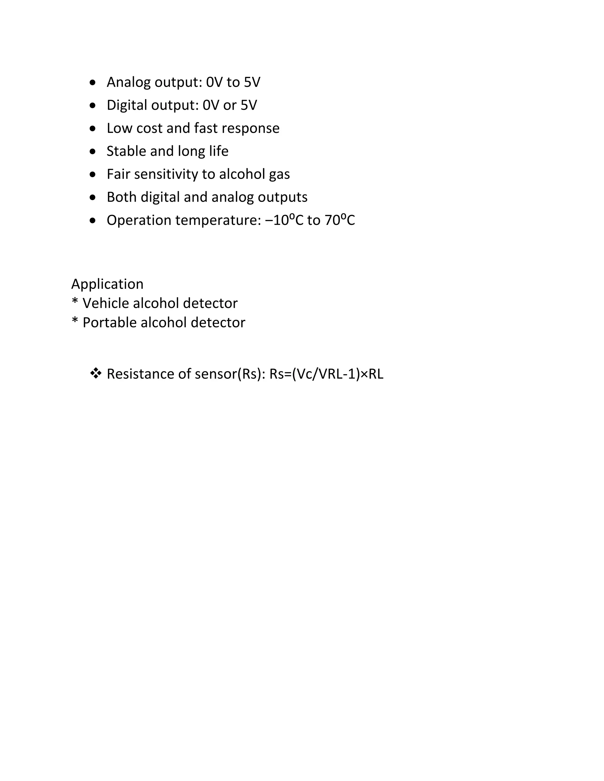 Alcohol sensing alert with engine locking project | PDF