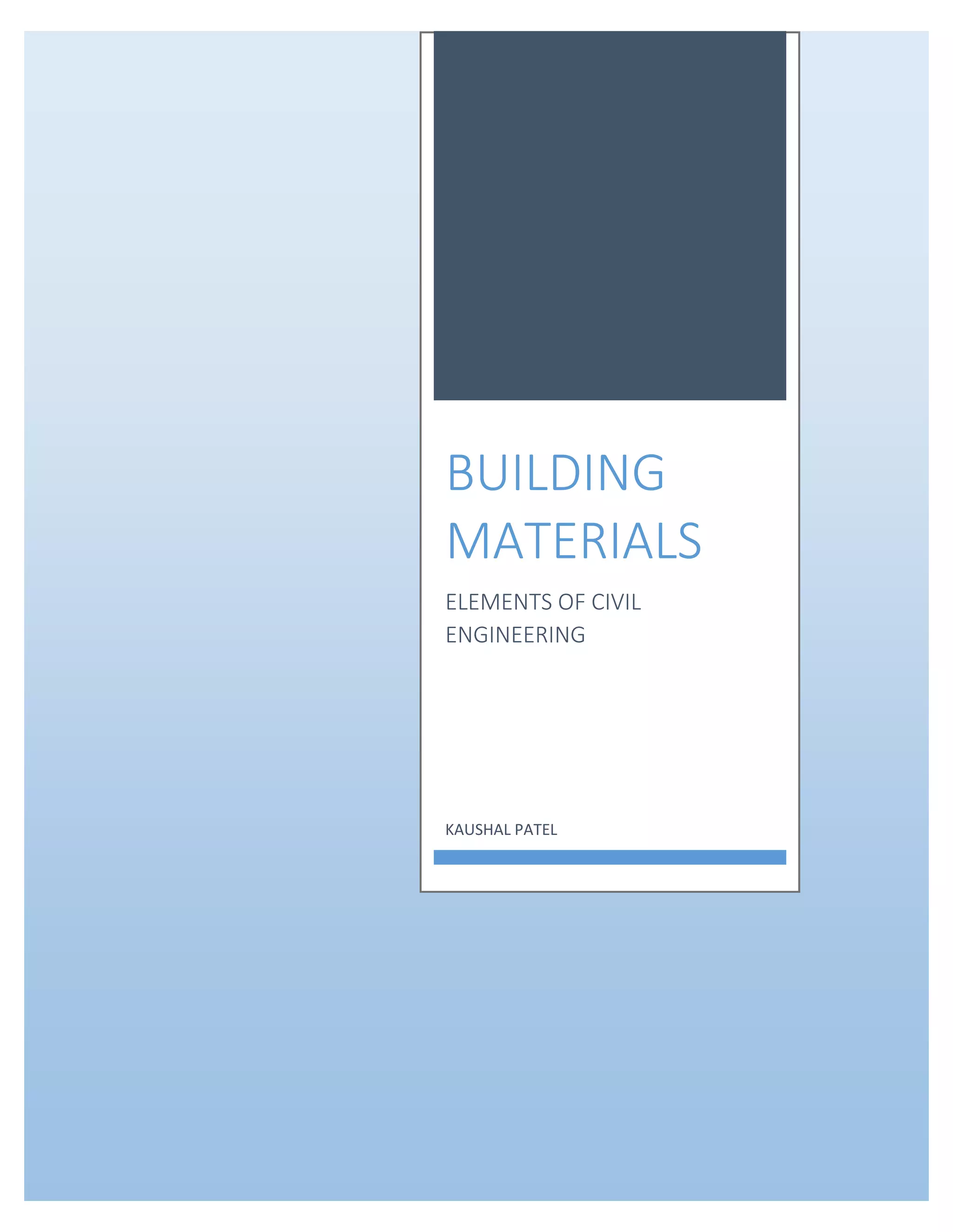 simple casestudy on building materials | PDF