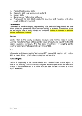 Ece curriculum framework edited version zero draft | PDF