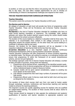 Ece curriculum framework edited version zero draft | PDF