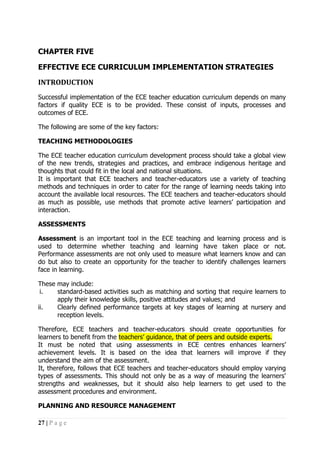 Ece curriculum framework edited version zero draft | PDF