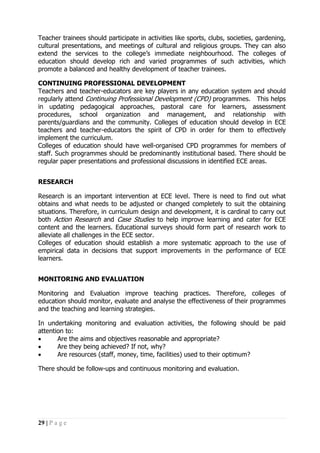 Ece curriculum framework edited version zero draft | PDF