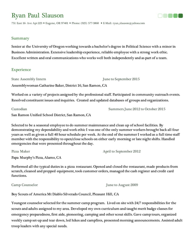 Ryan Slauson Resume | DOCX