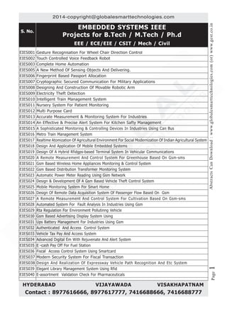 IEEE/NON-IEEE PROJECTS FOR ALL BRANCHES | PDF