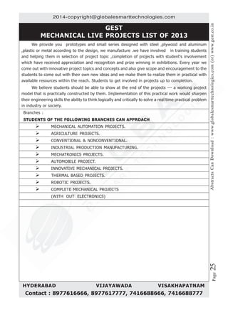 IEEE/NON-IEEE PROJECTS FOR ALL BRANCHES | PDF