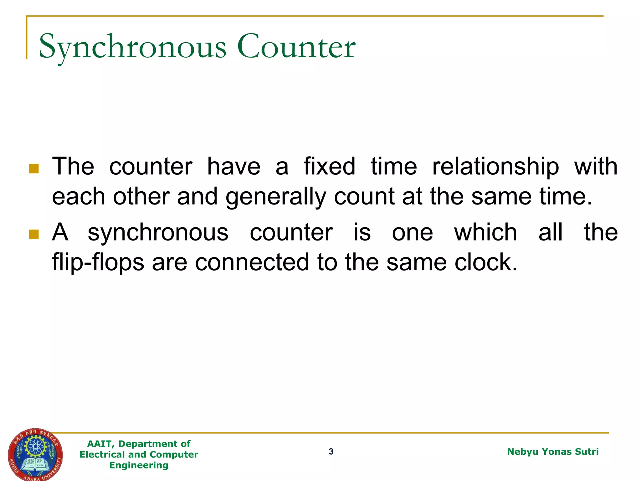 Eceg 3201-dld-lec 12-synchronous_counter_design | PPT