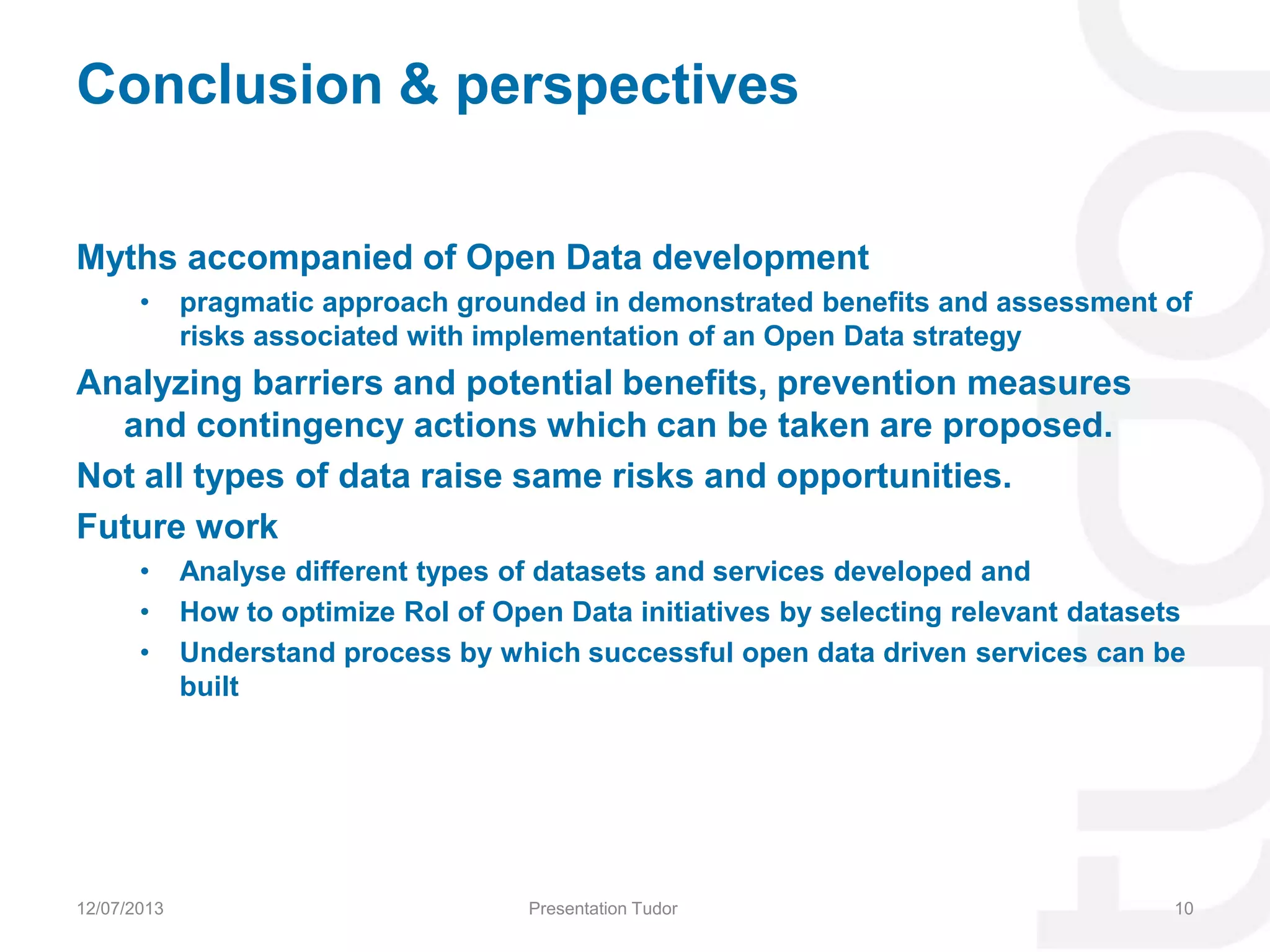 Open Data: Barriers, Risks, and Opportunities | PPTX