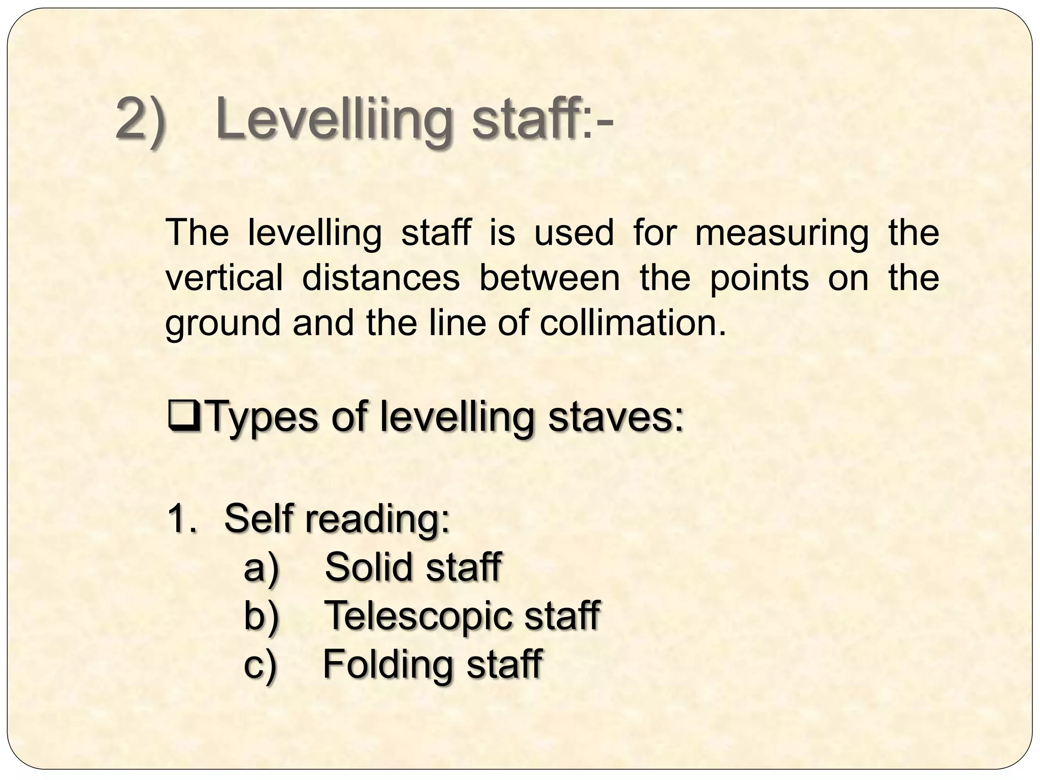 Ece(instruction of levelling) | PPTX