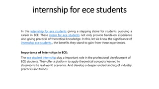 ece internship - ece internships - ece interns | PDF
