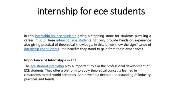 ece internship - ece internships - ece interns | PPT