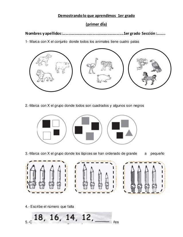 Matematica Primer Grado De Primaria 45 Fichas Gratis Primeros Images