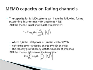 Seminar on multiple input multiple output system | PPT