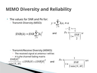 Seminar on multiple input multiple output system | PPT