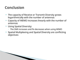 Seminar on multiple input multiple output system | PPT