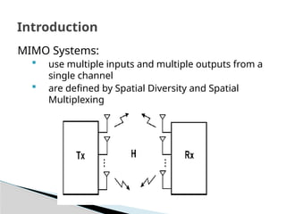 Seminar on multiple input multiple output system | PPT