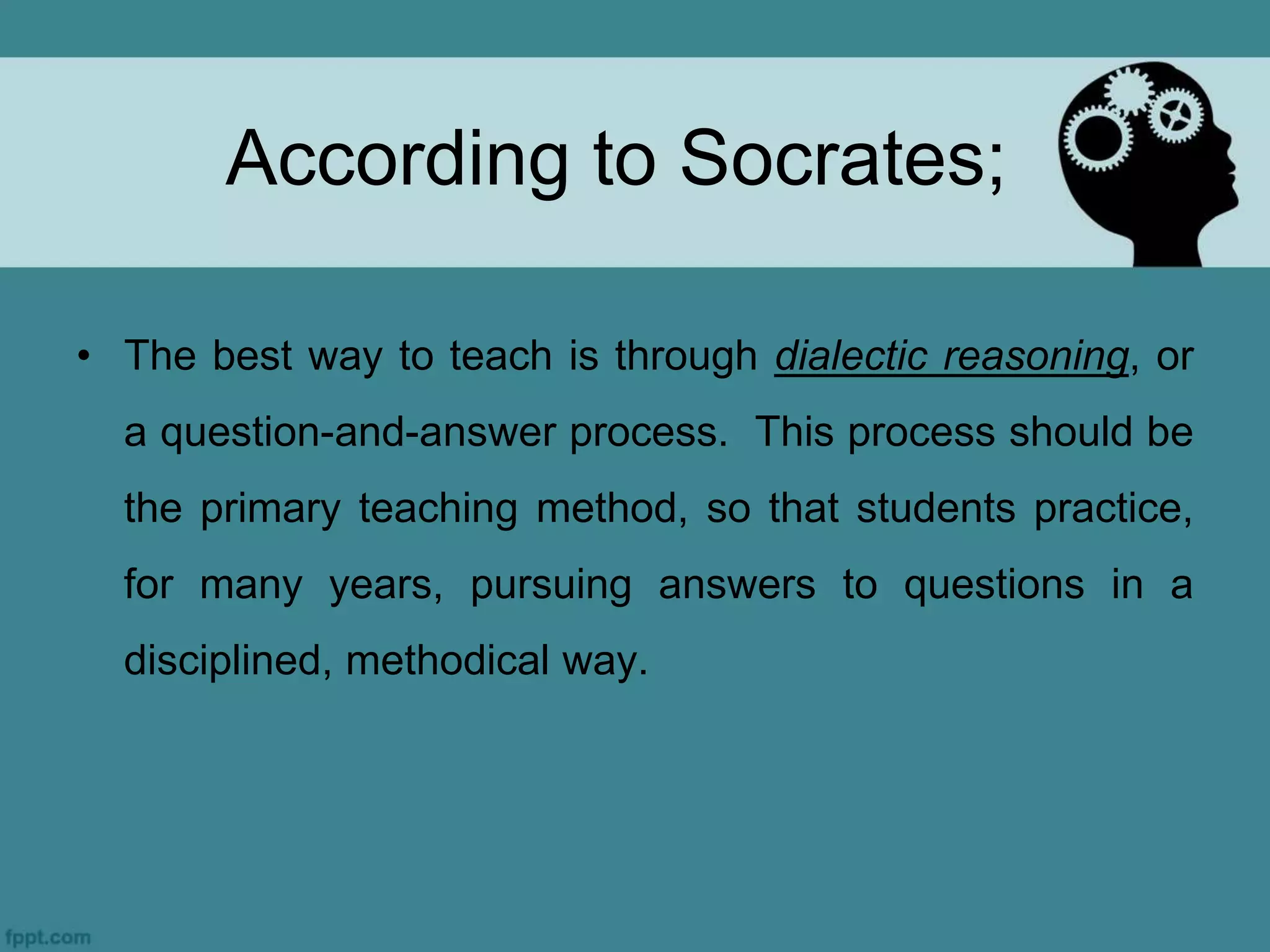 Socratic questioning - Elt 738 | PPTX