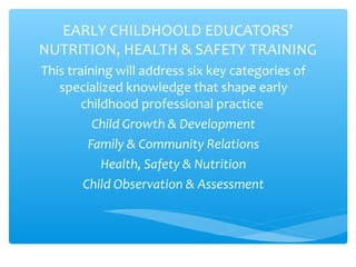 Ece nutrition, health & safety | PPT