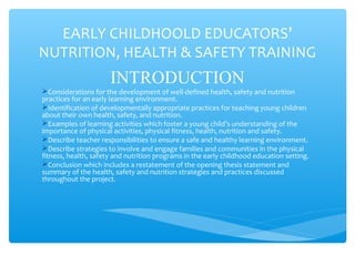 Ece nutrition, health & safety | PPT