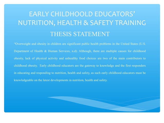 Ece nutrition, health & safety | PPT