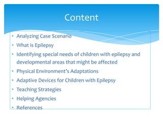 ECEP 233. Inclusion of Children with Special Needs. by Anhelina ...