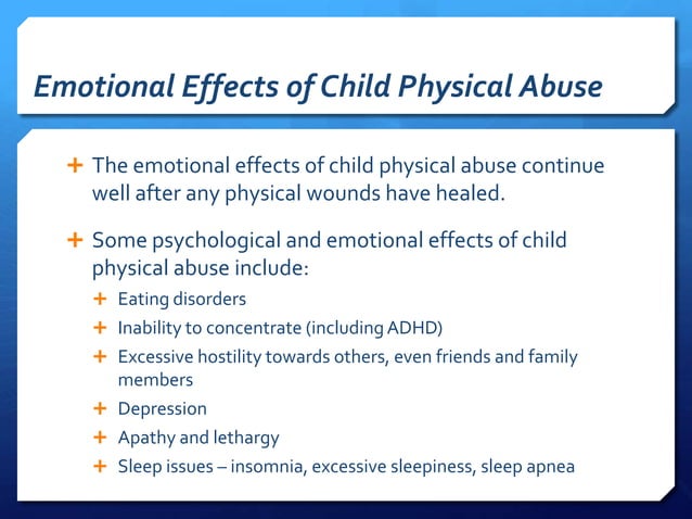 physical Child Abuse | PPT
