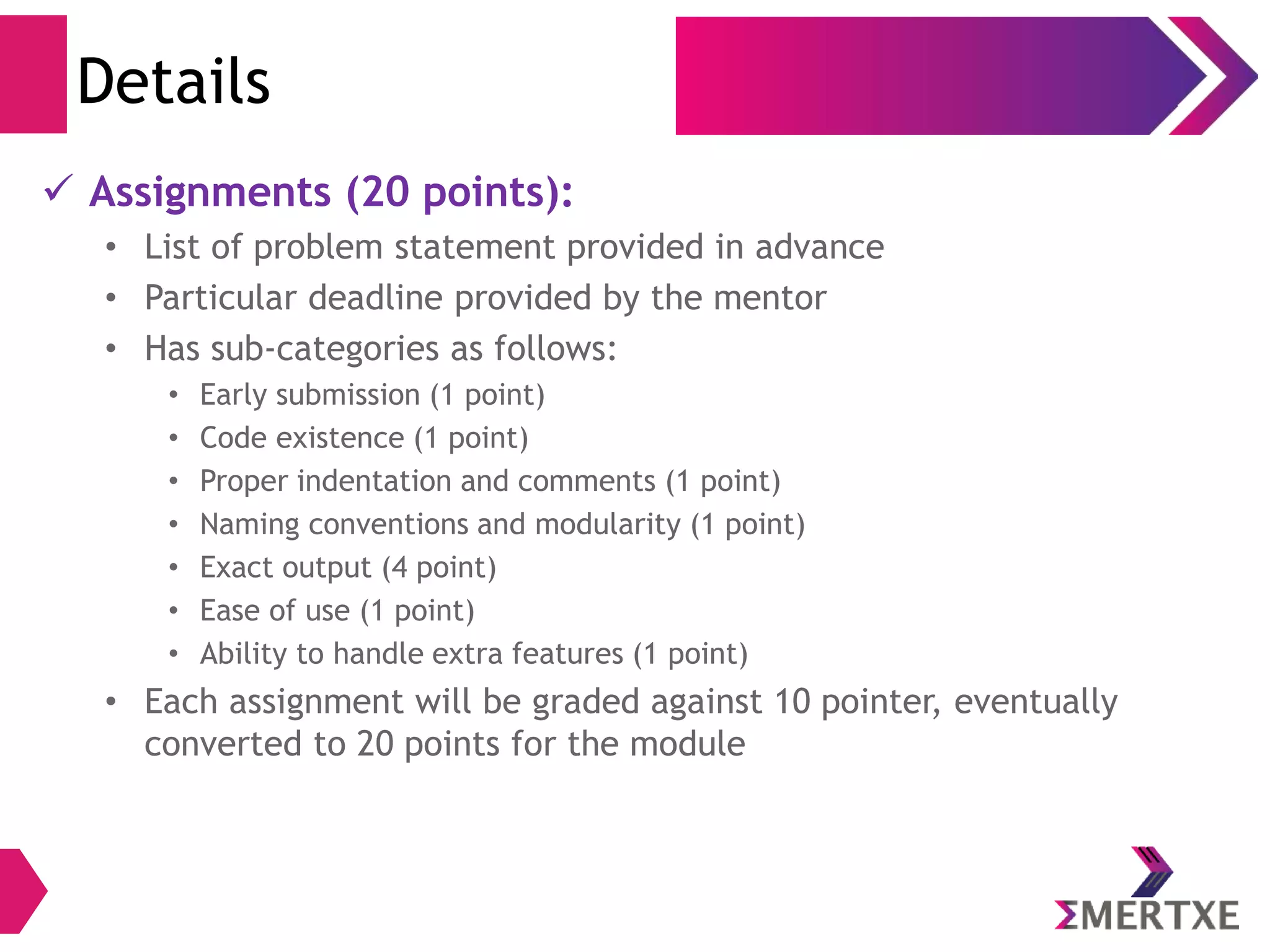 Emertxe Certified Embedded Professional (ECEP): Assessment system | PDF
