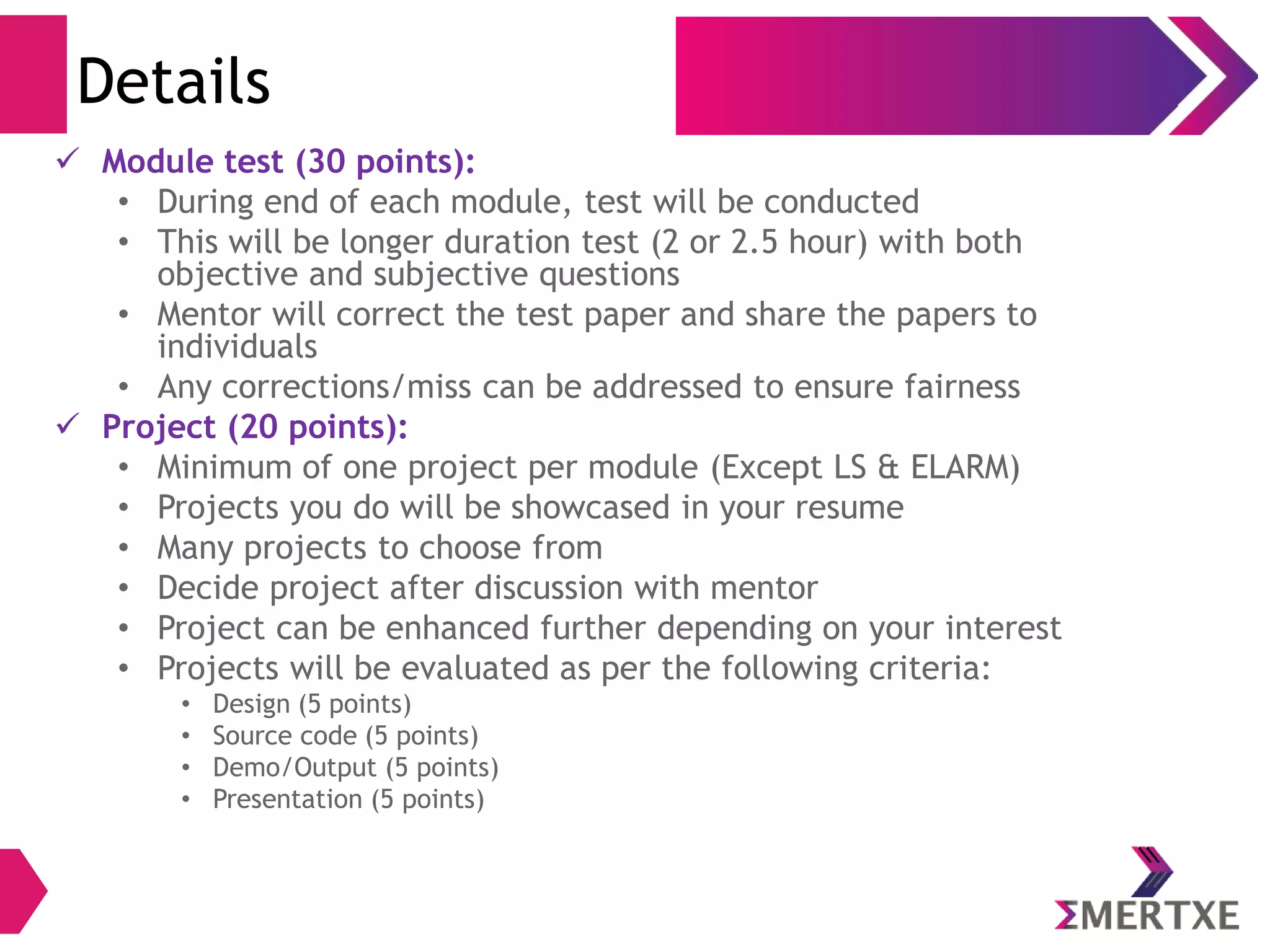 Emertxe Certified Embedded Professional (ECEP): Assessment system | PDF