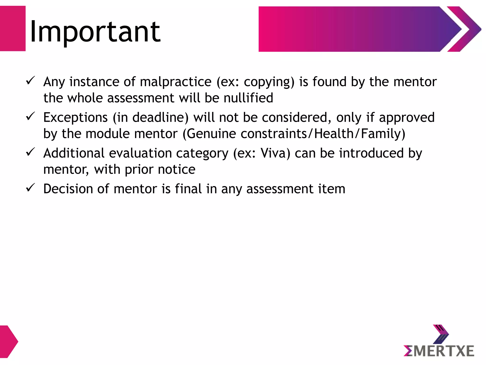 Emertxe Certified Embedded Professional (ECEP): Assessment system | PDF